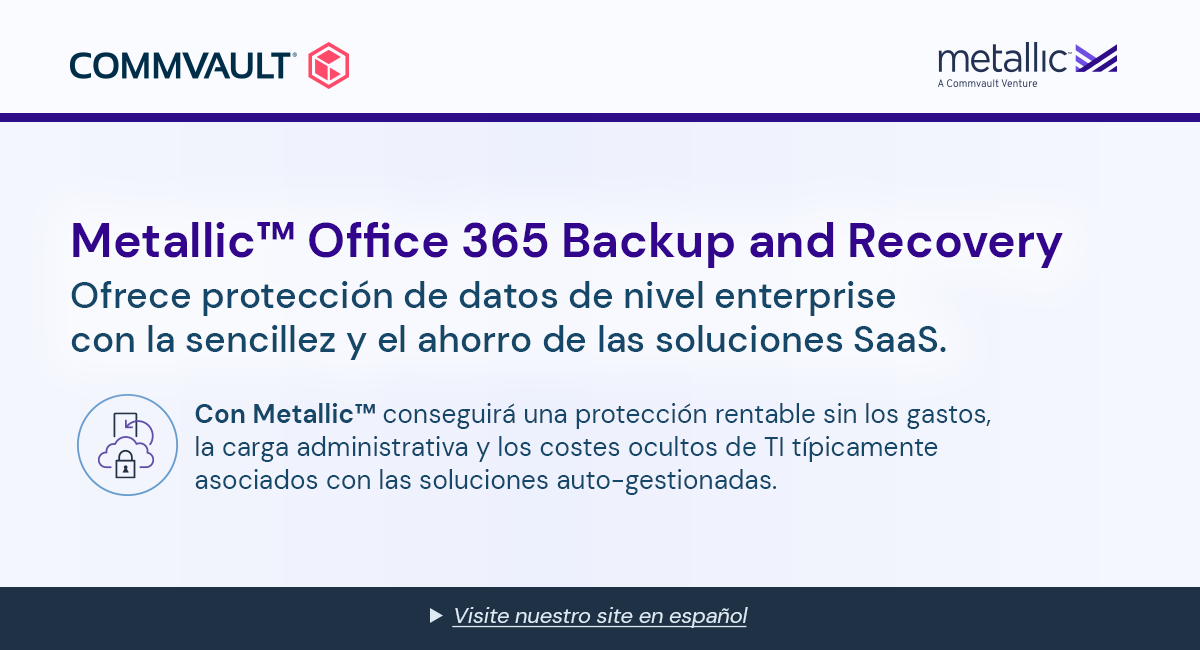 Commvault - Metallic Office 365